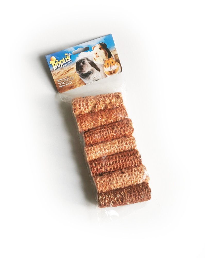 TRÓPUS csutka hörcsög létra / hajlítható odú - 9x18,5 cm